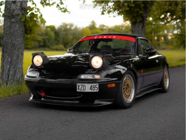 1993 Mazda Miata with 15x7 38 BBS Rs and 205/50R15 Federal 595 Rs-pro ...