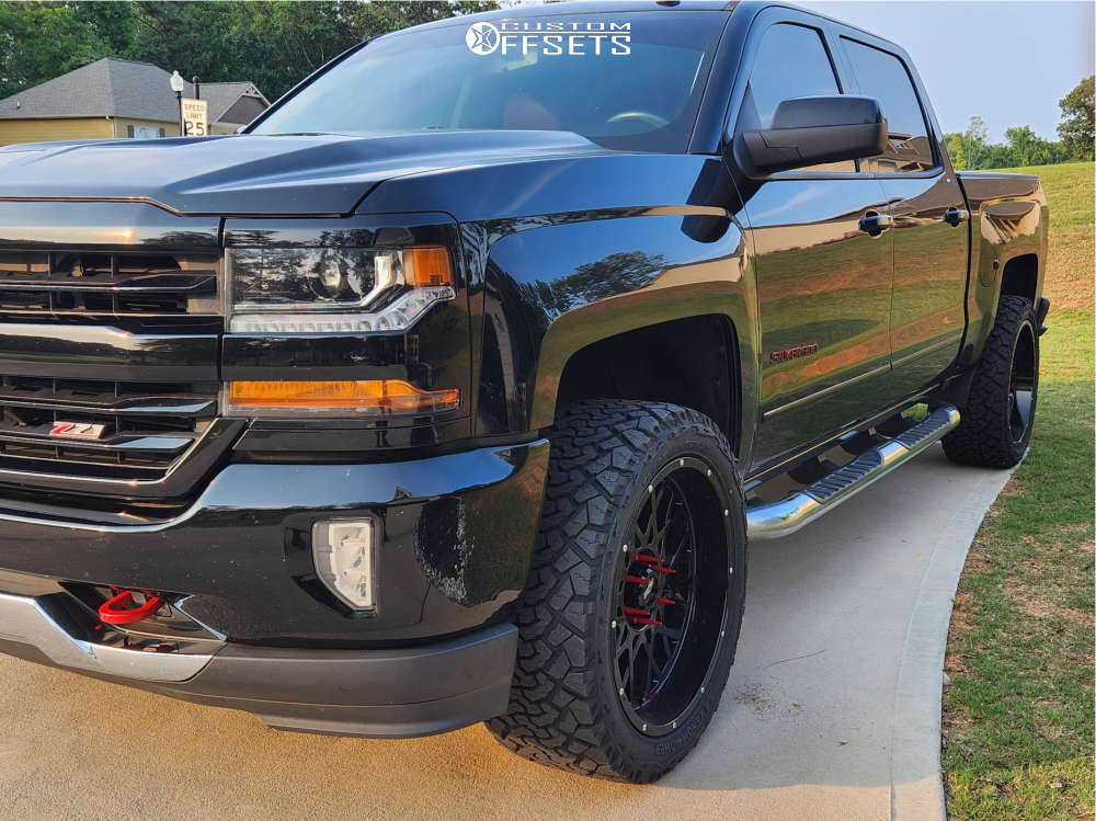 2018 Chevrolet Silverado 1500 with 22x10 -19 Vision Rocker and 33/12 ...