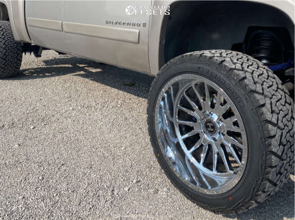 2008 Chevrolet Silverado 1500 with 22x12 -44 Hardcore Offroad Hc24 and ...