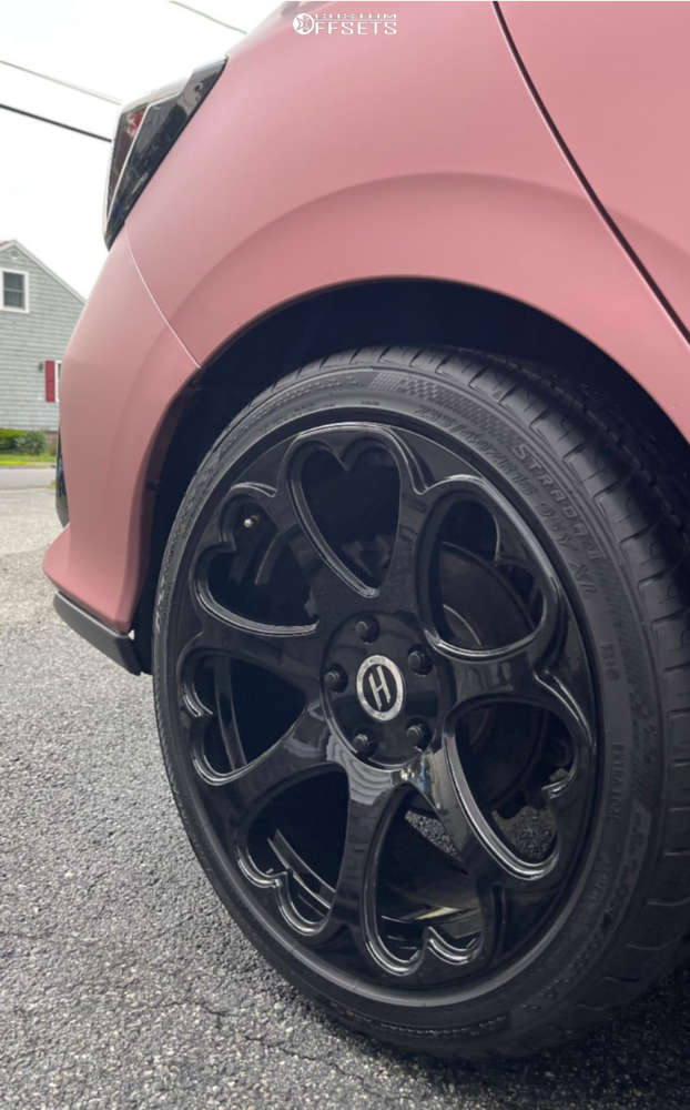 2019 Honda Civic with 18x8.5 35 Heritage Kokoro Monoc and 235/40R18 ...