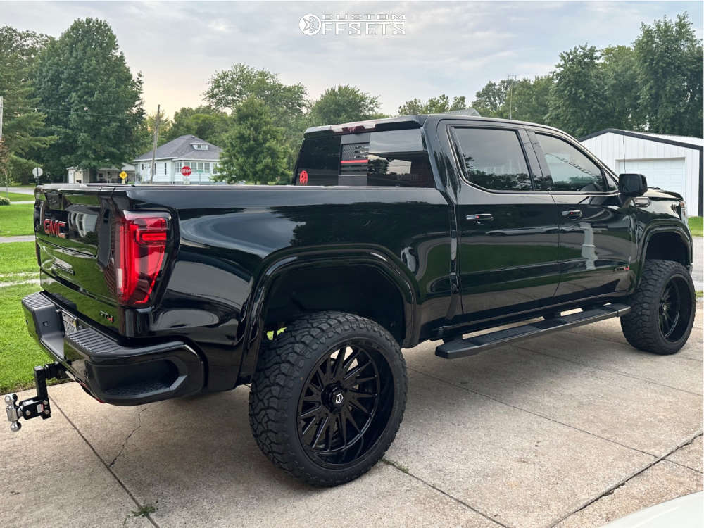 2021 GMC Sierra 1500 with 24x12 -44 TIS 547b and 35/12.5R24 Venom Power ...