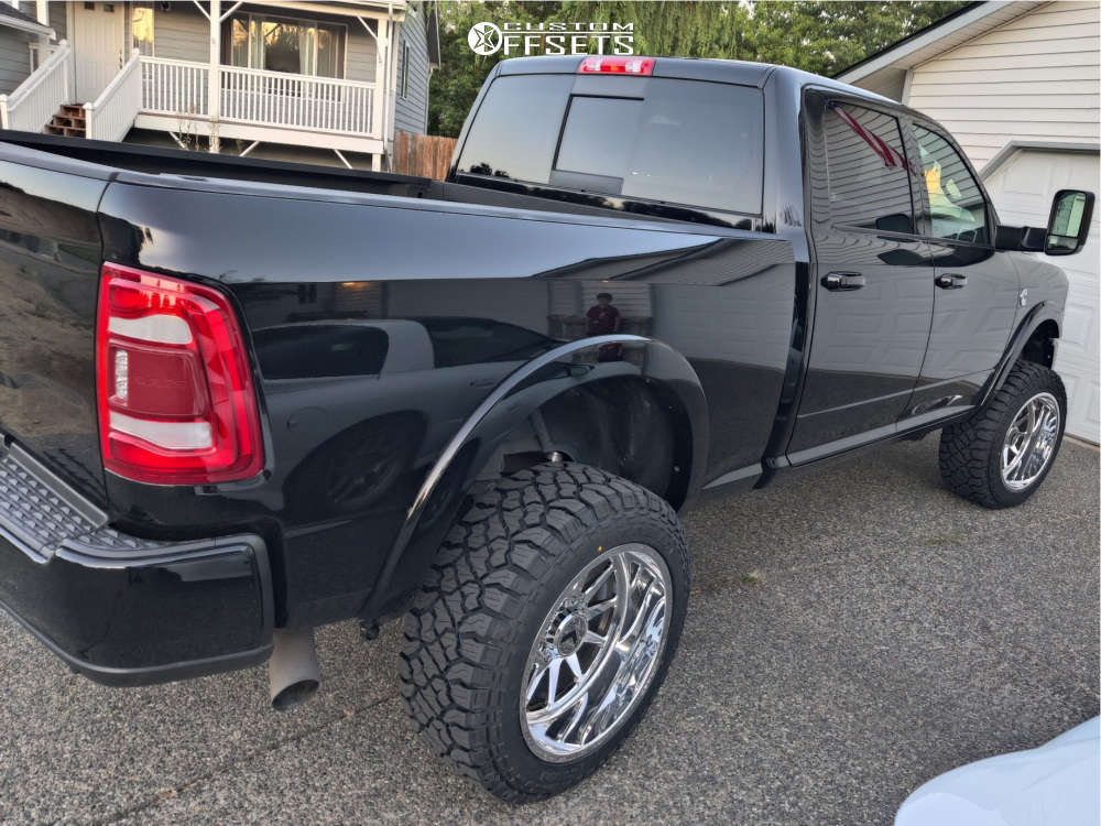 2022 Ram 2500 with 22x12 -44 KG1 Forged Clockwork and 35/12.5R22 Kenda ...