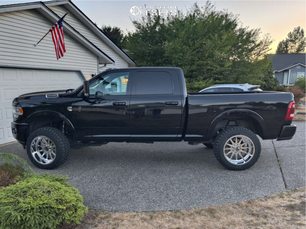 2022 Ram 2500 with 22x12 -44 KG1 Forged Clockwork and 35/12.5R22 Kenda ...