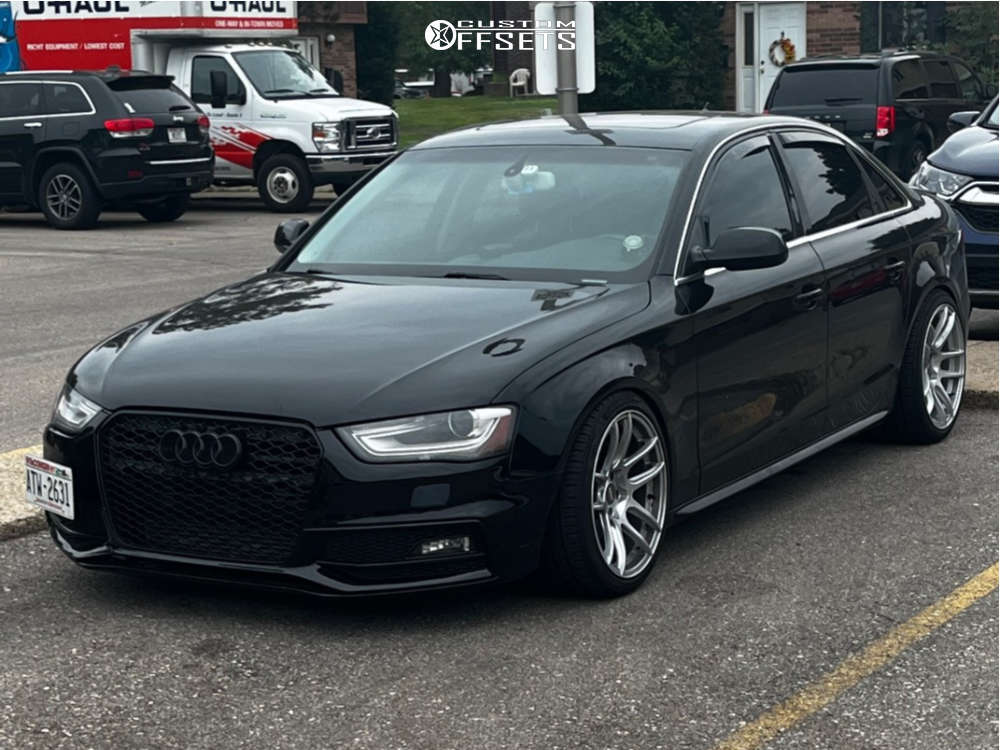 2015 Audi A4 Quattro with 18x9.5 15 ESR Cs8 and 255/35R18 Lionhart Lh ...