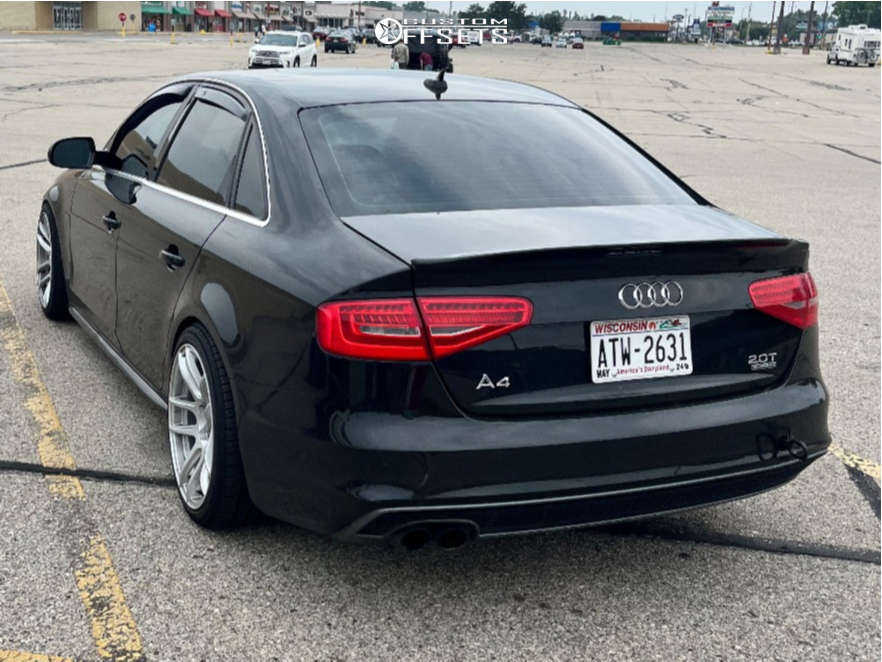 2015 Audi A4 Quattro with 18x9.5 15 ESR Cs8 and 255/35R18 Lionhart Lh ...