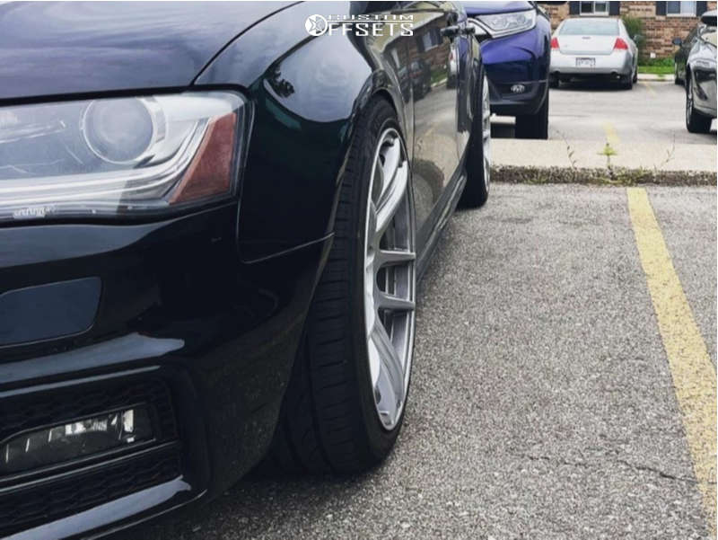 2015 Audi A4 Quattro with 18x9.5 15 ESR Cs8 and 255/35R18 Lionhart Lh ...