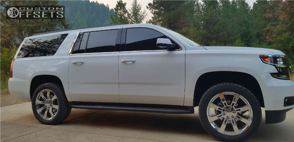 2017 Chevrolet Suburban with 22x9 31 OE Performance 144 and 305/45R22 ...