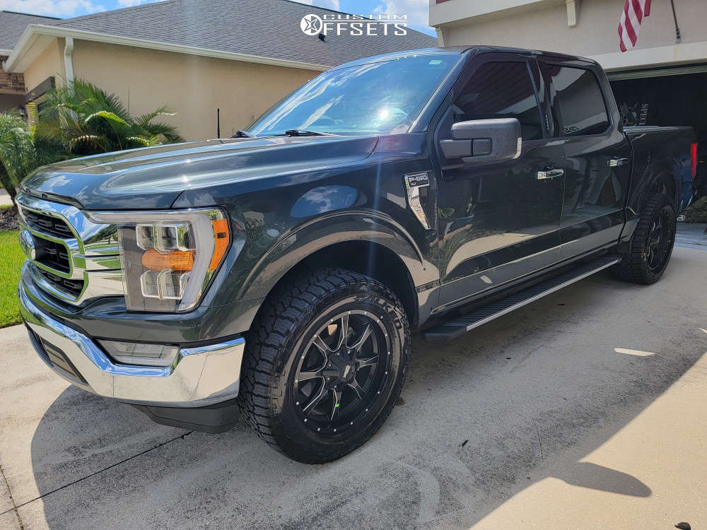 2021 Ford F-150 with 20x9 18 Moto Metal MO970 and 305/55R20 Falken ...