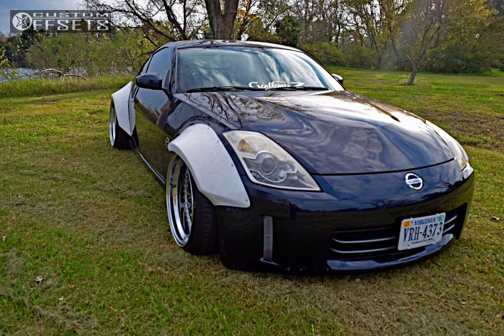2008 Nissan 350Z with 19x11 0 WatercooledIND Md1 and 245/35R19 Hankook ...