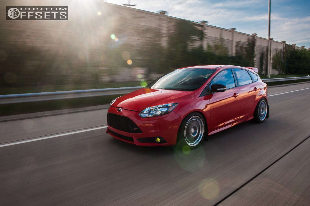 2014 Ford Focus with 18x8.5 38 Enkei NT03M and 235/40R18 BFGoodrich G ...
