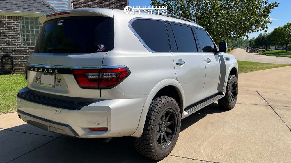2021 Nissan Armada with 20x9.5 0 Black Rhino Oceano and 275/65R20 Nitto ...