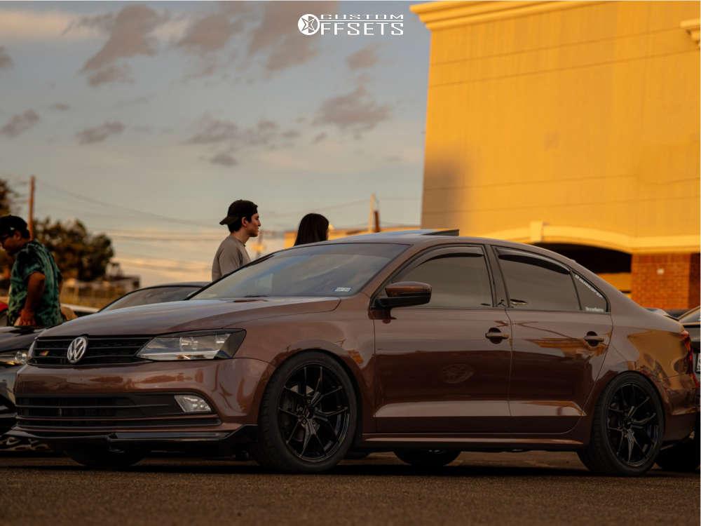 2017 Volkswagen Jetta with 18x8 45 Enkei Tsr-x and 235/40R18 Nitto ...
