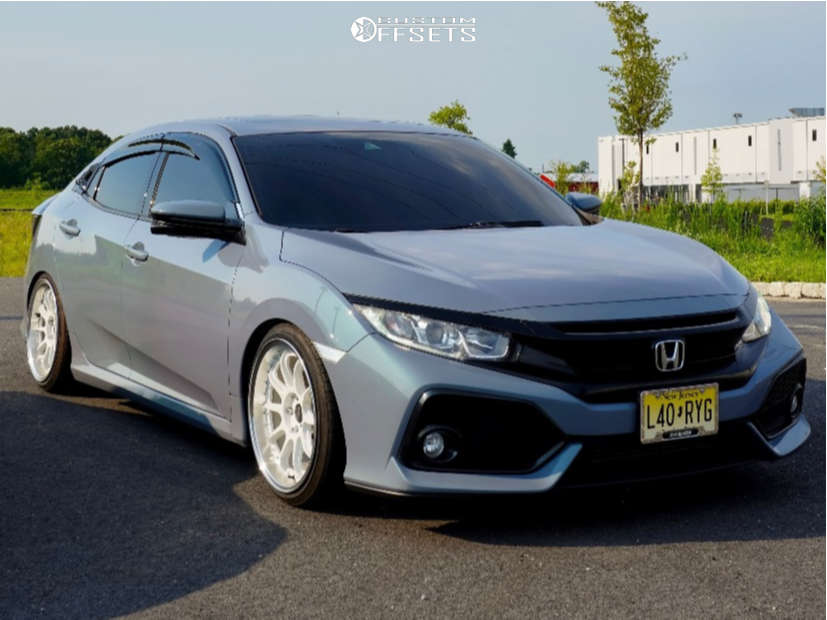 2019 Honda Civic with 18x9.5 35 ESR Cs12 and 215/40R18 Arroyo Grand ...