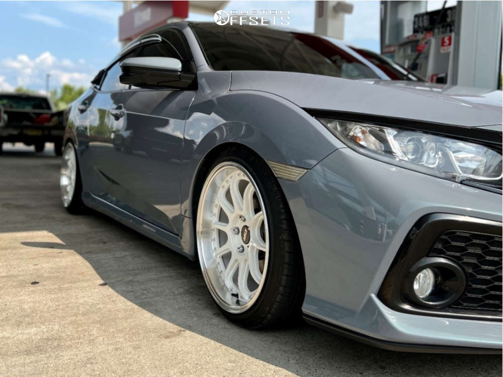2019 Honda Civic with 18x9.5 35 ESR Cs12 and 215/40R18 Arroyo Grand ...