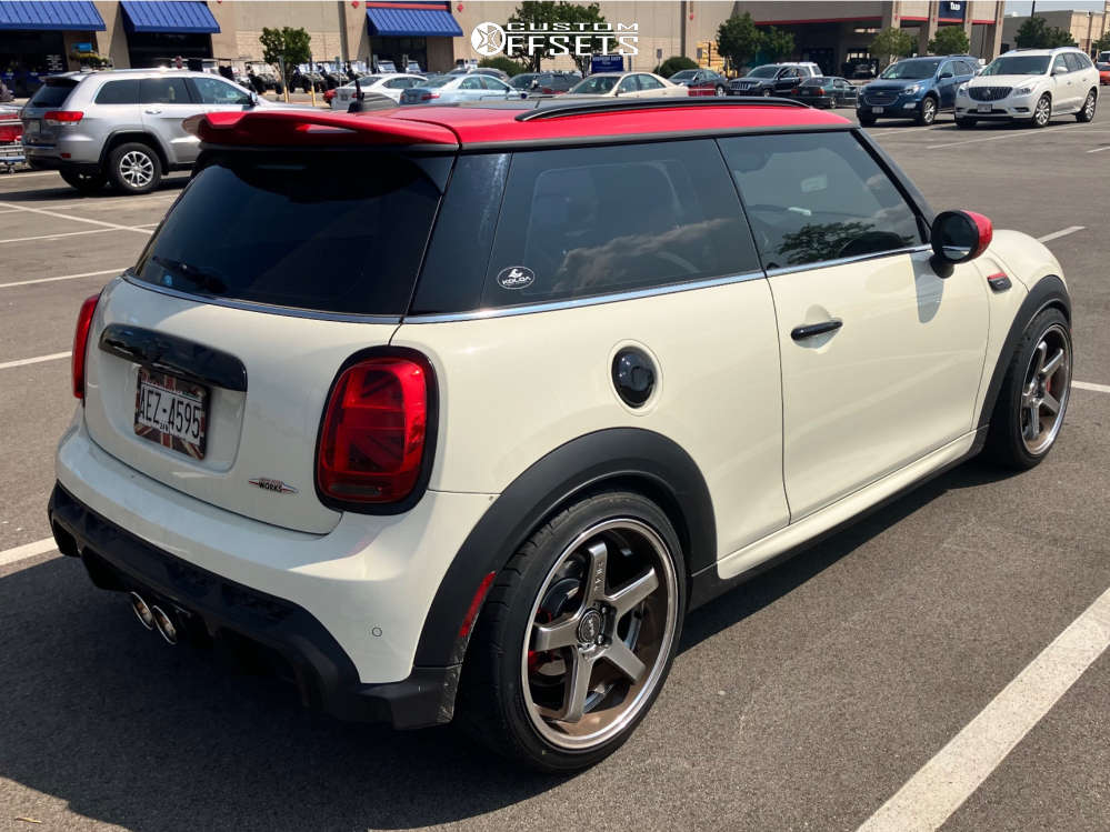 2023 Mini Cooper with 18x8.5 42 F1R Fc5 and 225/40R18 Nitto Neo Gen and ...