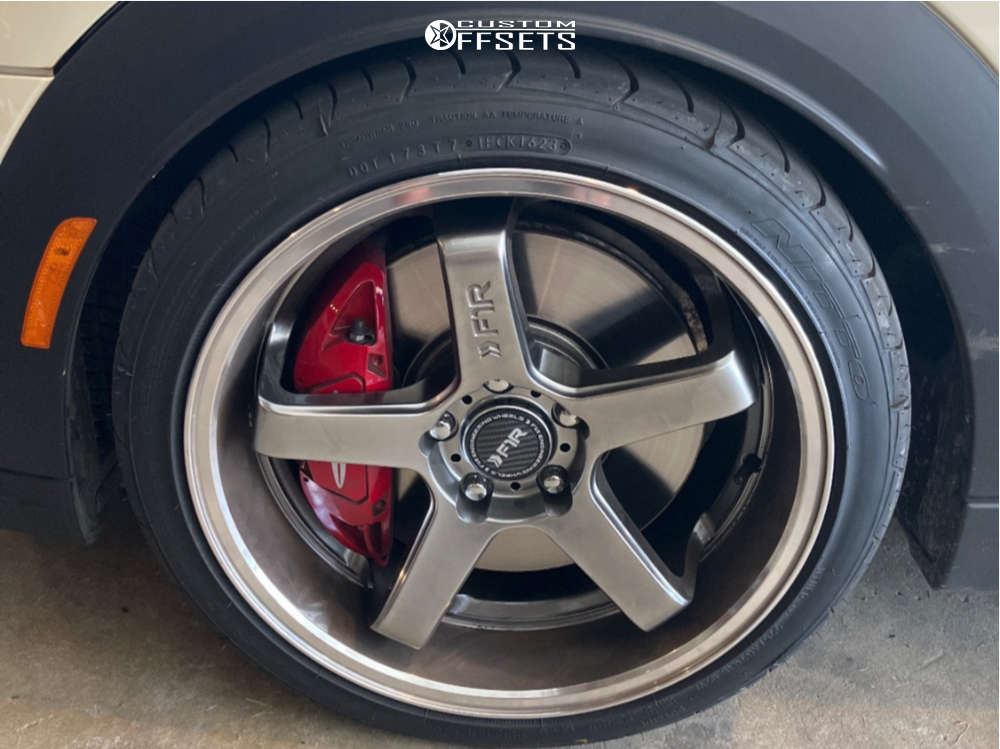 2023 Mini Cooper with 18x8.5 42 F1R Fc5 and 225/40R18 Nitto Neo Gen and ...