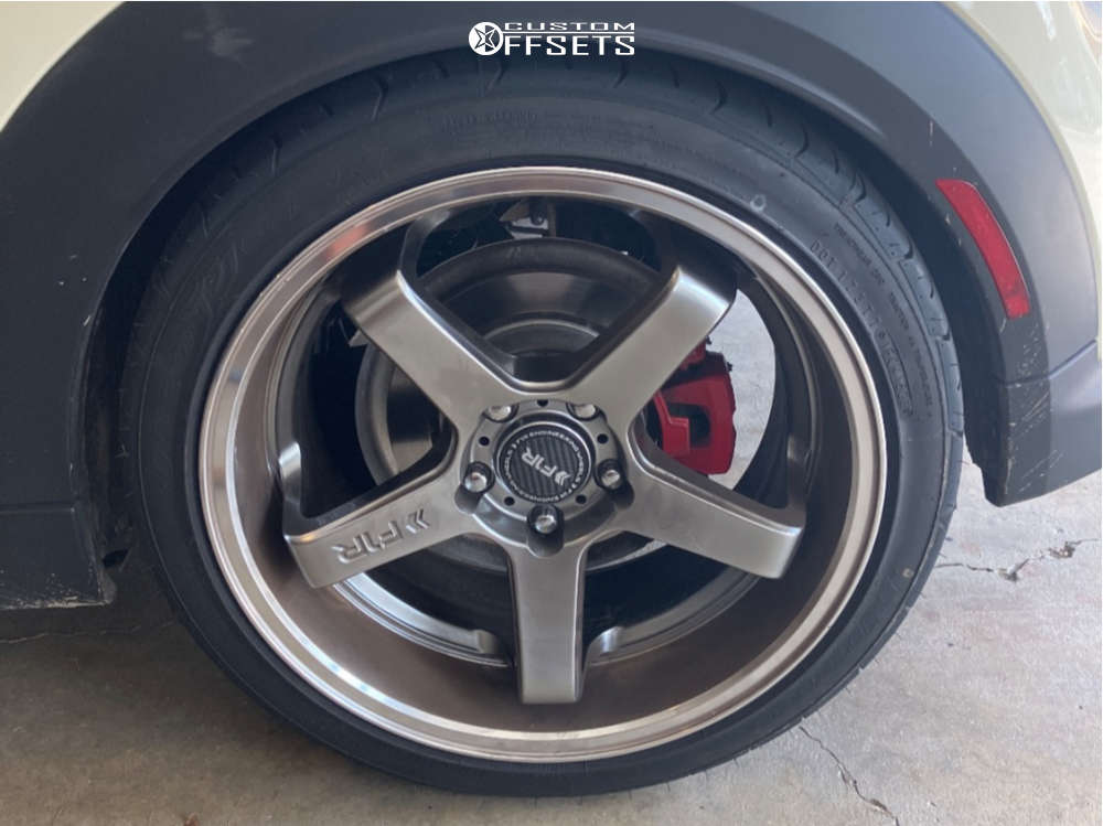 2023 Mini Cooper with 18x8.5 42 F1R Fc5 and 225/40R18 Nitto Neo Gen and ...