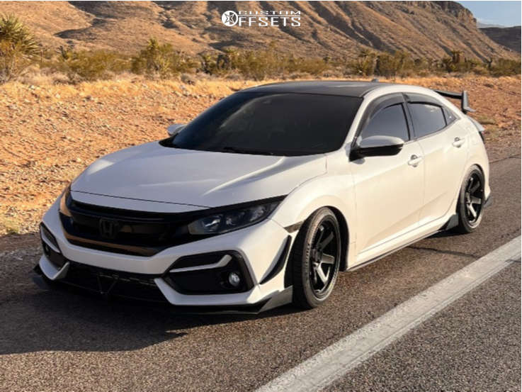 2020 Honda Civic with 18x9.5 38 AVID1 Av6 and 235/40R18 Michelin Pilot ...