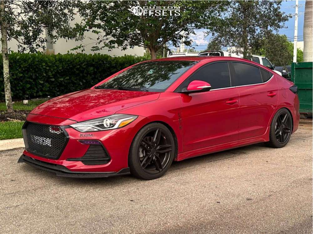 2017 Hyundai Elantra with 18x8 40 Revolution Racing Rr14 and 225/40R18 ...