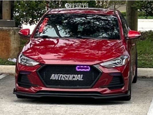 2017 Hyundai Elantra with 18x8 40 Revolution Racing Rr14 and 225/40R18 ...