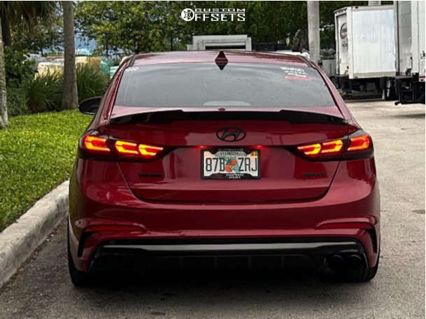 2017 Hyundai Elantra with 18x8 40 Revolution Racing Rr14 and 225/40R18 ...