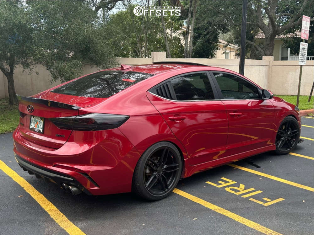 2017 Hyundai Elantra with 18x8 40 Revolution Racing Rr14 and 225/40R18 ...