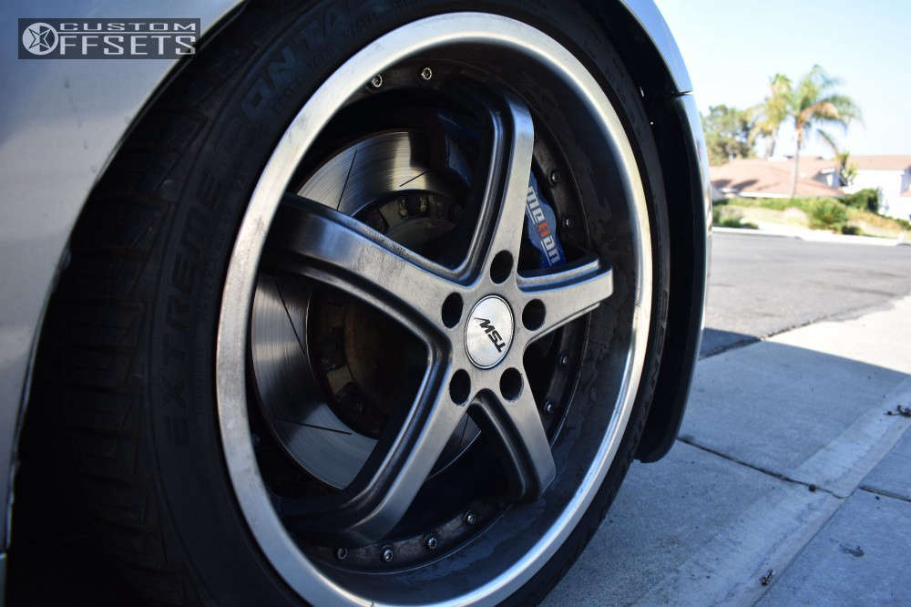 2003 Nissan 350Z with 19x9.5 20 TSW Thruxon and 245/35R19 Continental Extremecontact Dw and ...