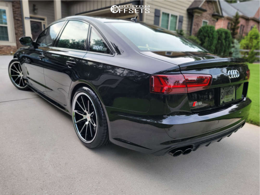 2017 Audi S6 with 20x10 28 Ferrada Cm2 and 265/35R20 Continental ExtremeContact DWS06 PLUS and ...