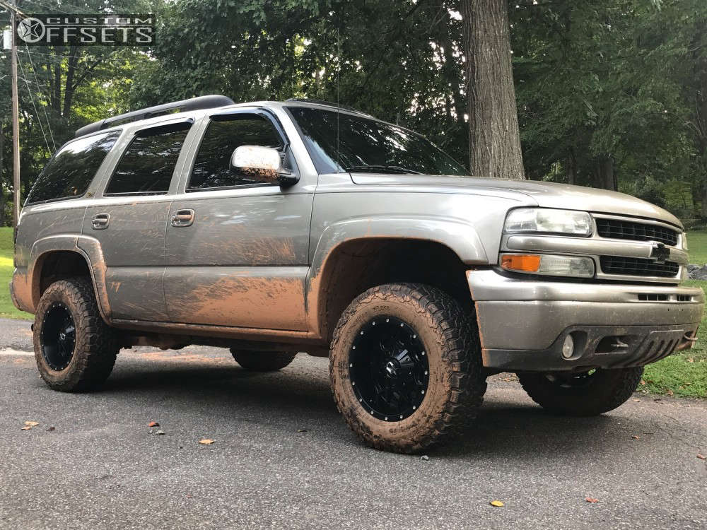 2002 Chevrolet Tahoe with 17x9 -12 Dropstars 645b and 265/70R17 BFGoodrich All Terrain Ta Ko2 ...