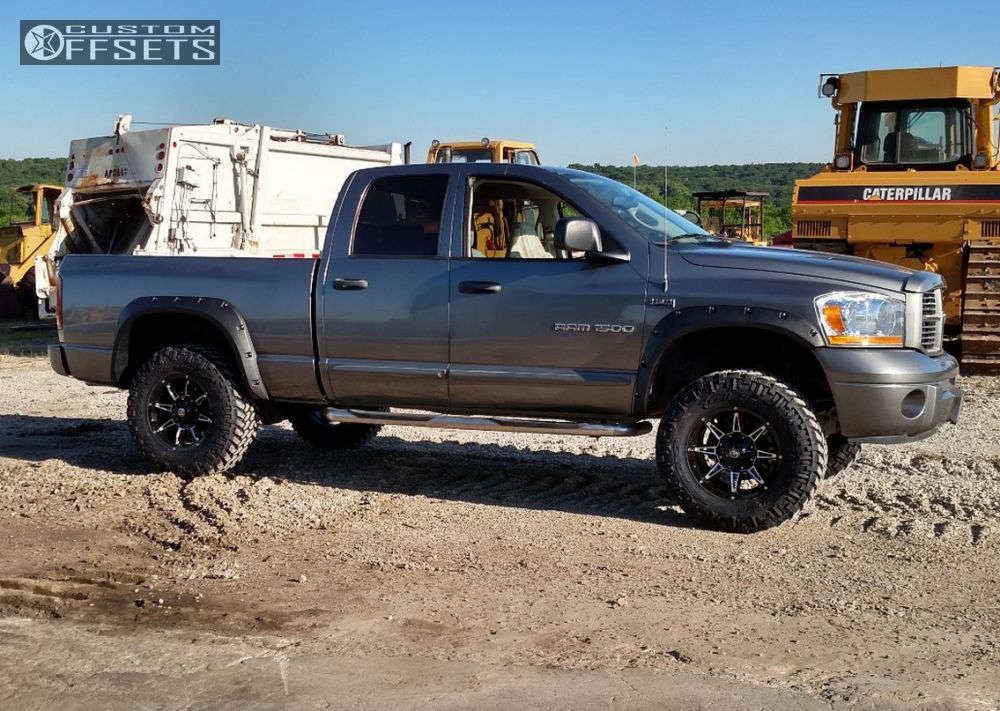 2006 Dodge Ram 1500 with 18x9 -12 Mayhem Rampage and 295/70R18 Nitto ...