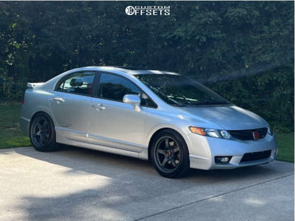 2010 Honda Civic with 17x9 38 Gram Lights 57cr and 235/45R17 Firestone ...