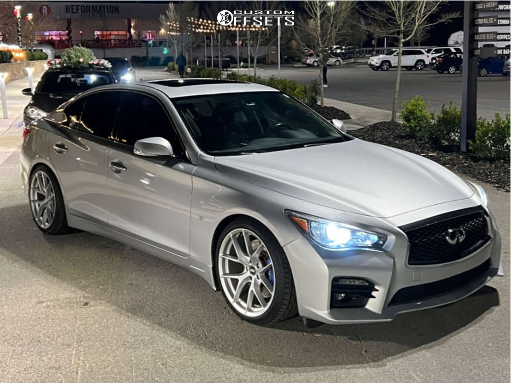 2014 INFINITI Q50 with 19x9.5 22 ESR Rf2 and 255/35R19 General G-max Rs ...