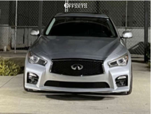 2014 INFINITI Q50 with 19x9.5 22 ESR Rf2 and 255/35R19 General G-max Rs ...