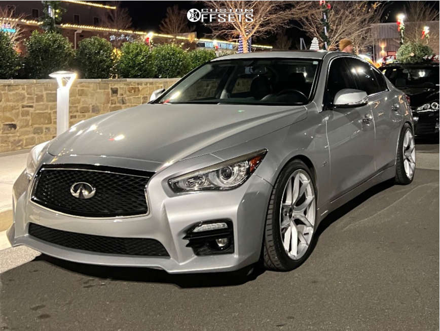 2014 INFINITI Q50 with 19x9.5 22 ESR Rf2 and 255/35R19 General G-max Rs ...