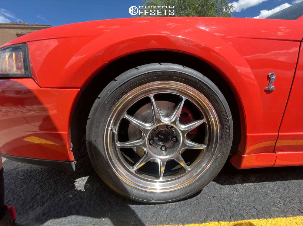 2004 Ford Mustang with 18x9.5 35 Konig Countergram and 295/30R18 Toyo ...