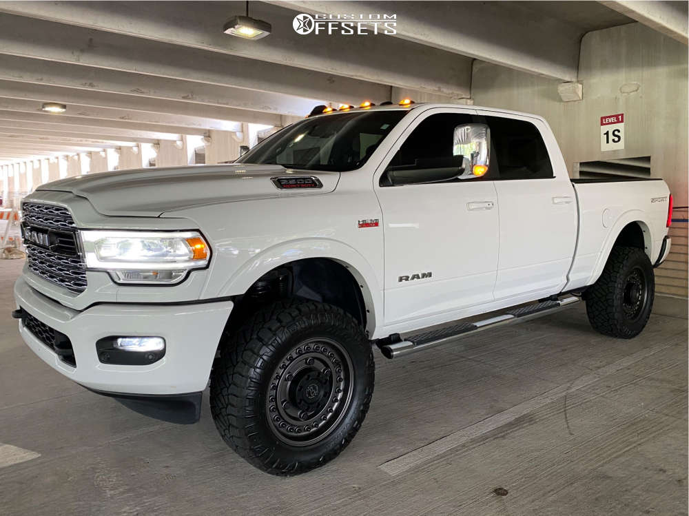 2019 Ram 2500 with 20x9.5 -18 Black Rhino Armory and 35/12.5R20 Nitto ...