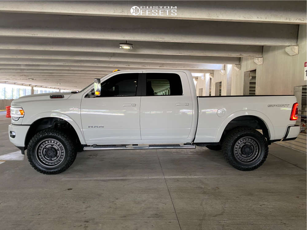 2019 Ram 2500 with 20x9.5 -18 Black Rhino Armory and 35/12.5R20 Nitto ...