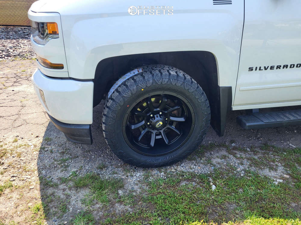 2019 Chevrolet Silverado 1500 with 20x9 0 Vision Bomb and 285/55R20 AMP ...