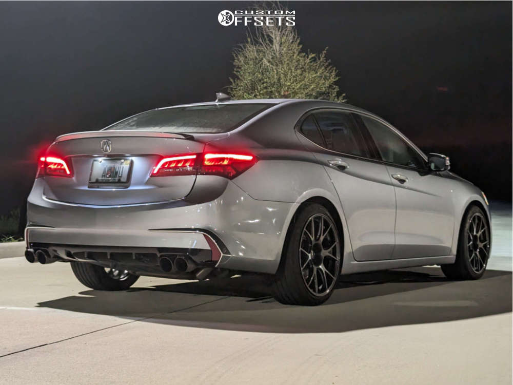 2015 Acura TLX with 19x9.5 35 Konig Ampliform and 255/35R19 Continental ...