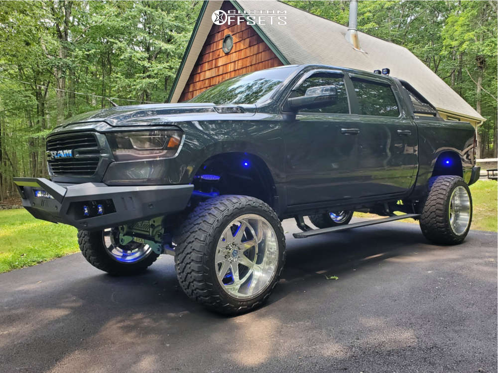 2020 Ram 1500 with 24x14 -76 TIS 551p and 365/45R24 Fury Offroad ...