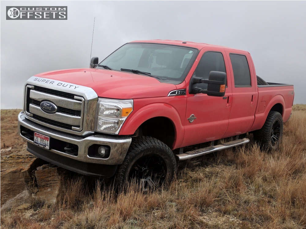 2016 Ford F-350 Super Duty with 20x10 -18 Helo HE904 and 35/12.5R20 AMP ...