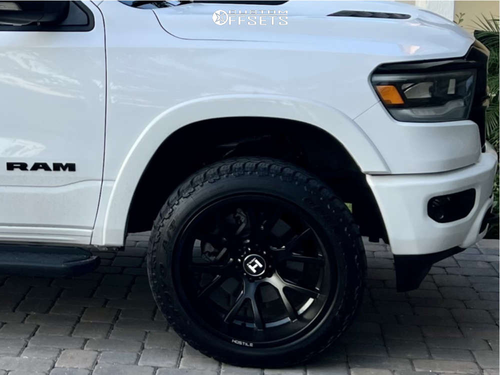 2021 Ram 1500 with 22x12 -44 Hostile Rage and 33/12.5R22 Toyo Tires ...