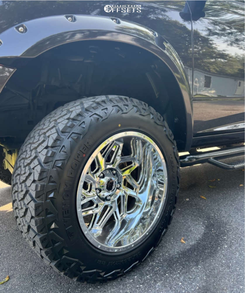 2017 Ram 1500 with 20x12 -51 Vision Spyder and 35/12.5R20 Venom Power ...