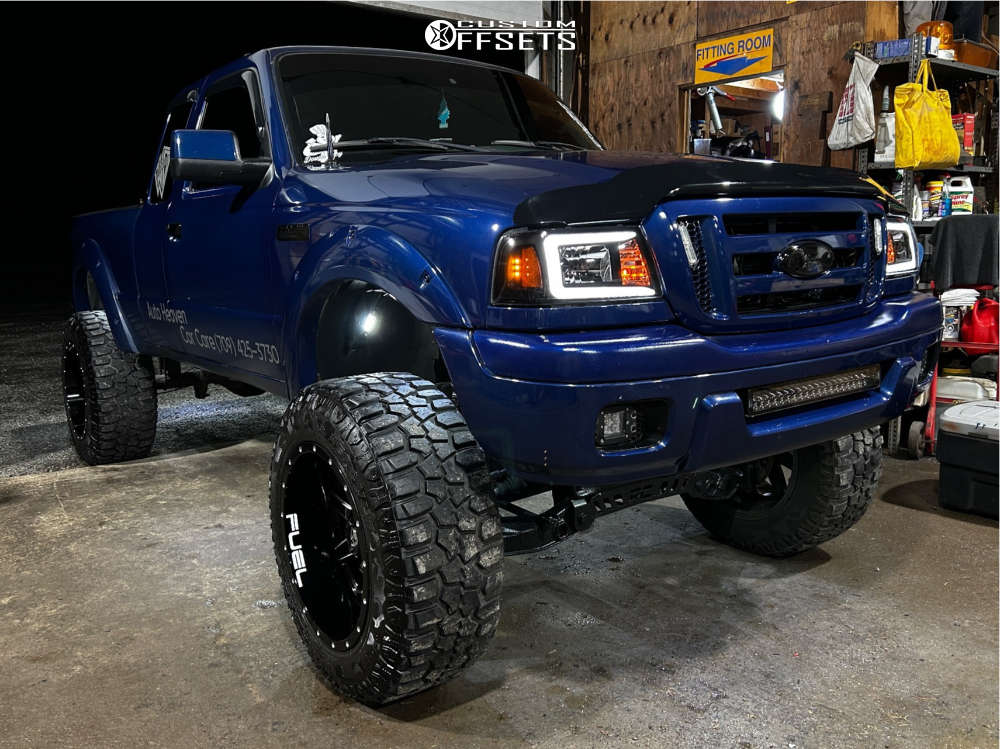 2010 Ford Ranger with 20x12 -44 Fuel Maverick and 35/12.5R20 Hercules ...