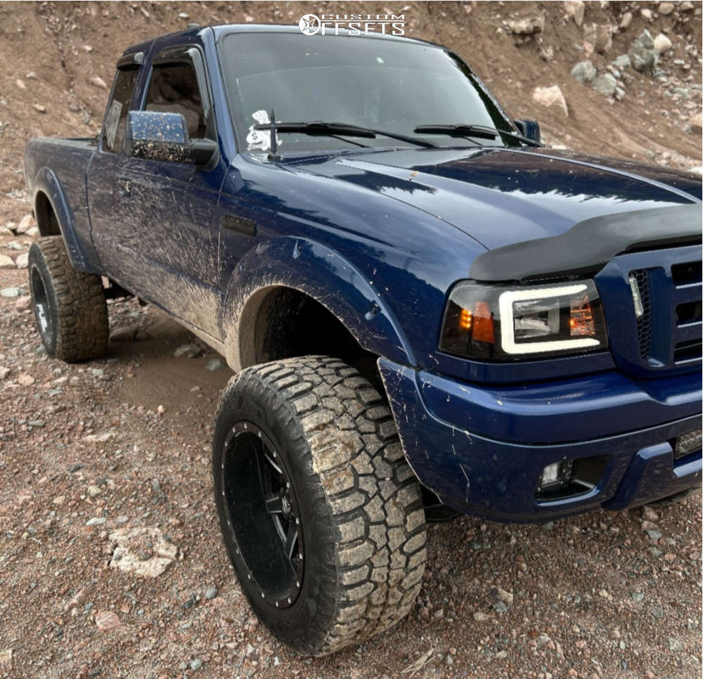 2010 Ford Ranger with 20x12 -44 Fuel Maverick and 35/12.5R20 Hercules ...