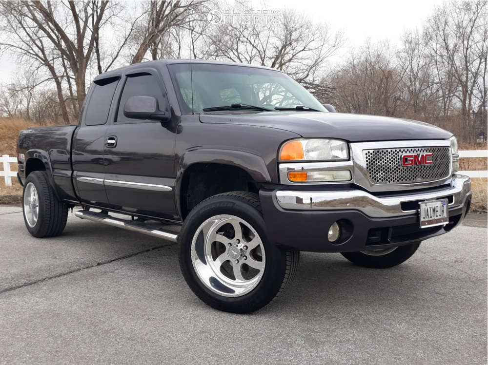 2003 GMC Sierra 1500 with 20x12 -40 American Force Blade Ss and 305 ...