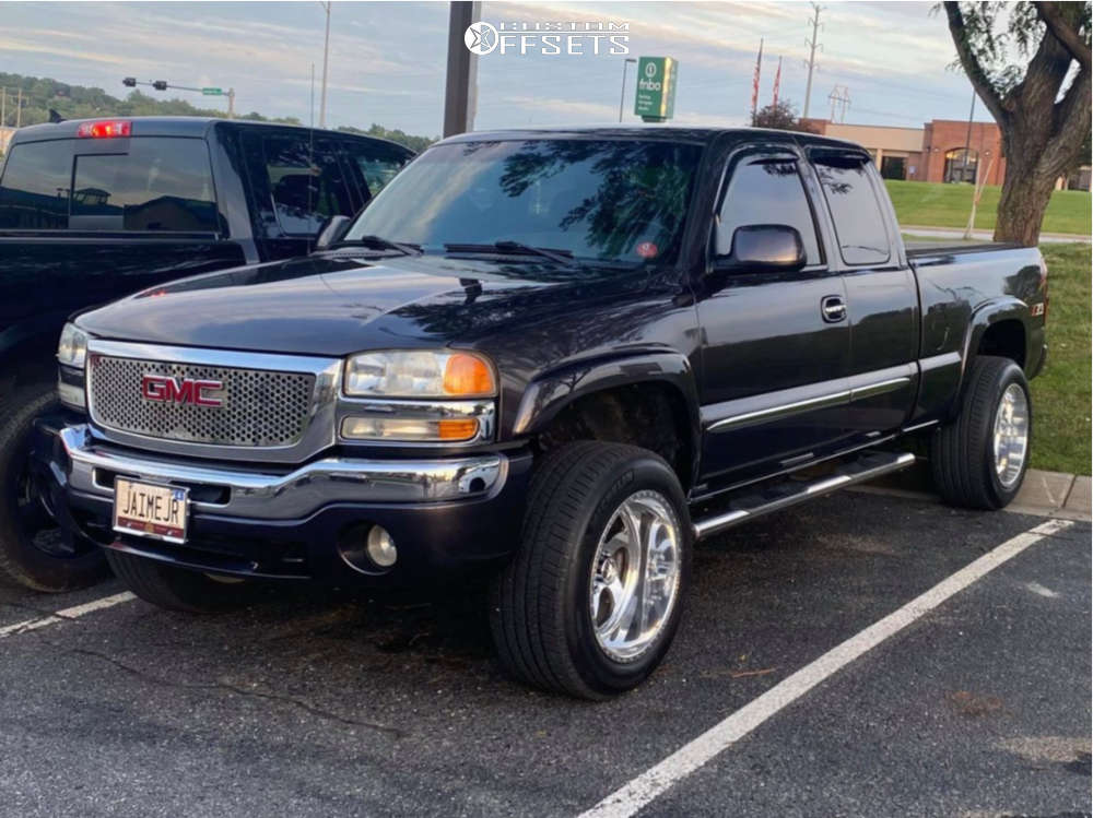 2003 GMC Sierra 1500 with 20x12 -40 American Force Blade Ss and 305 ...