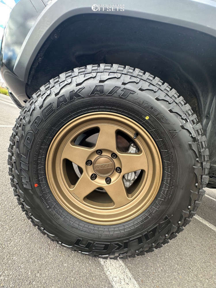 2021 Toyota Tacoma with 17x8.5 0 Kansei Off Road Knp and 285/70R17 Falken Wildpeak At3w and ...