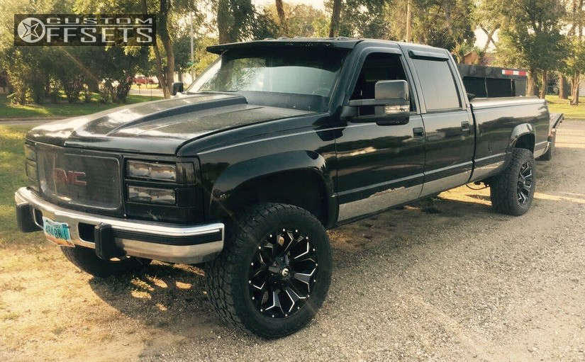 1996 Chevrolet K3500 with 20x10 -18 Fuel Assault and 33/12.5R20 Toyo ...