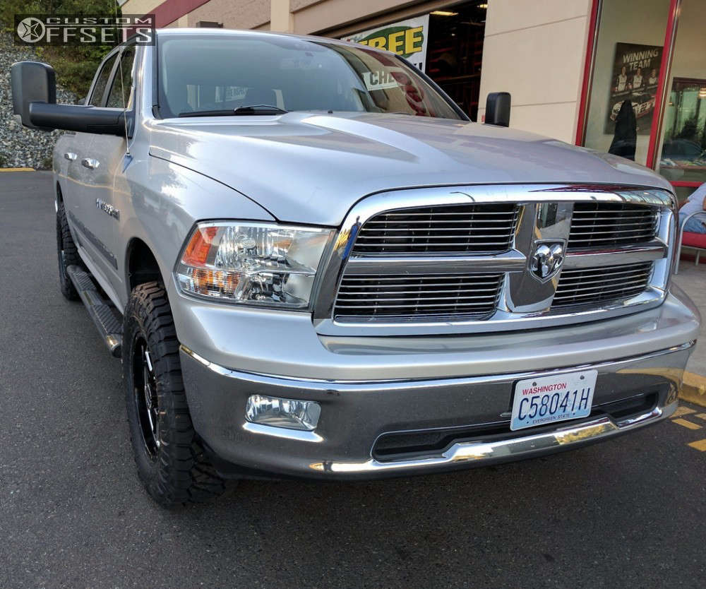2011 Ram 1500 with 18x8.5 18 Vision Fury and 285/65R18 Nitto Ridge ...